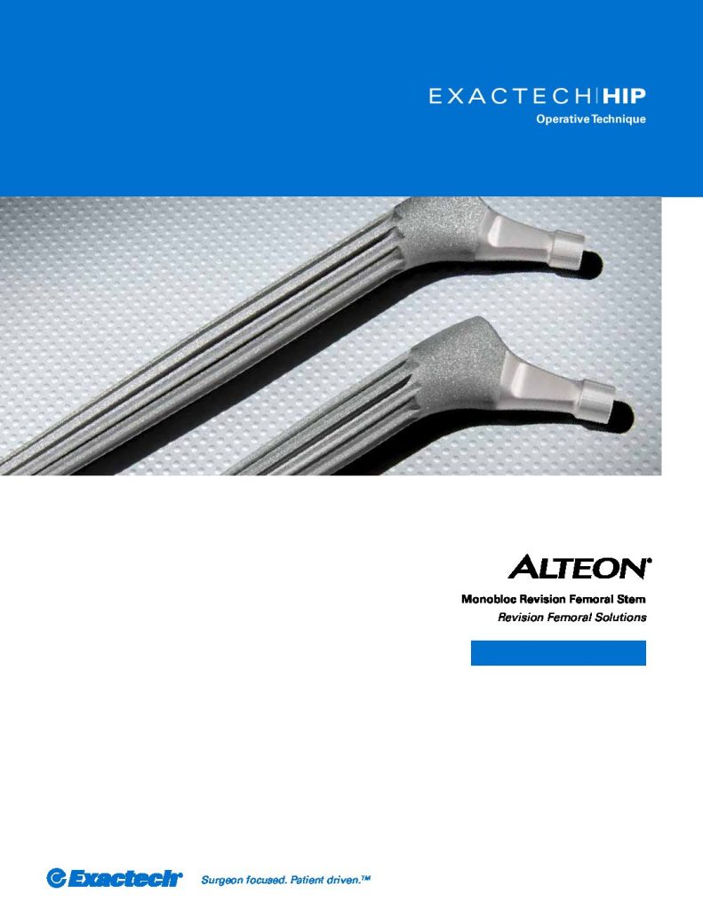 Alteon Monobloc Revision Femoral Stem Archives - it.exac.com